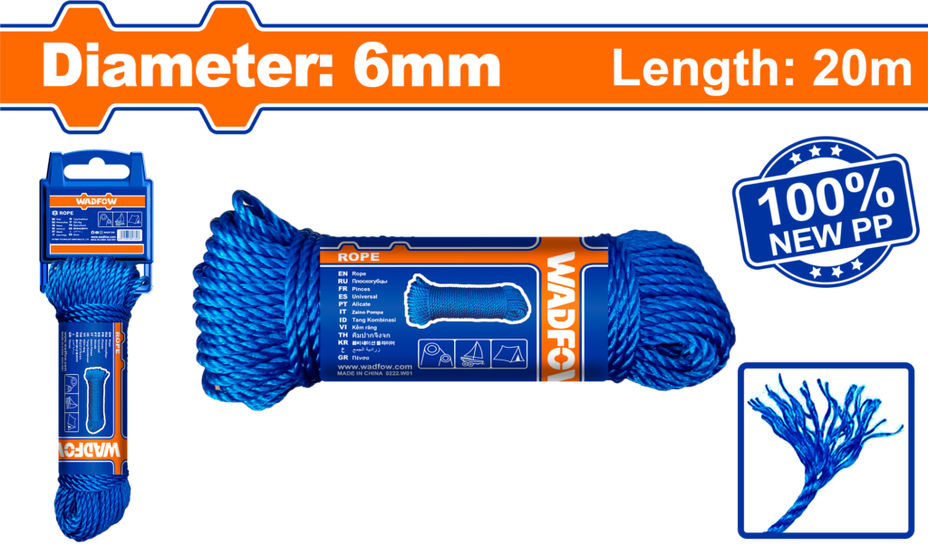 เชือก WADFOW 6mmx20m WRZ1306 – WADFOWTH