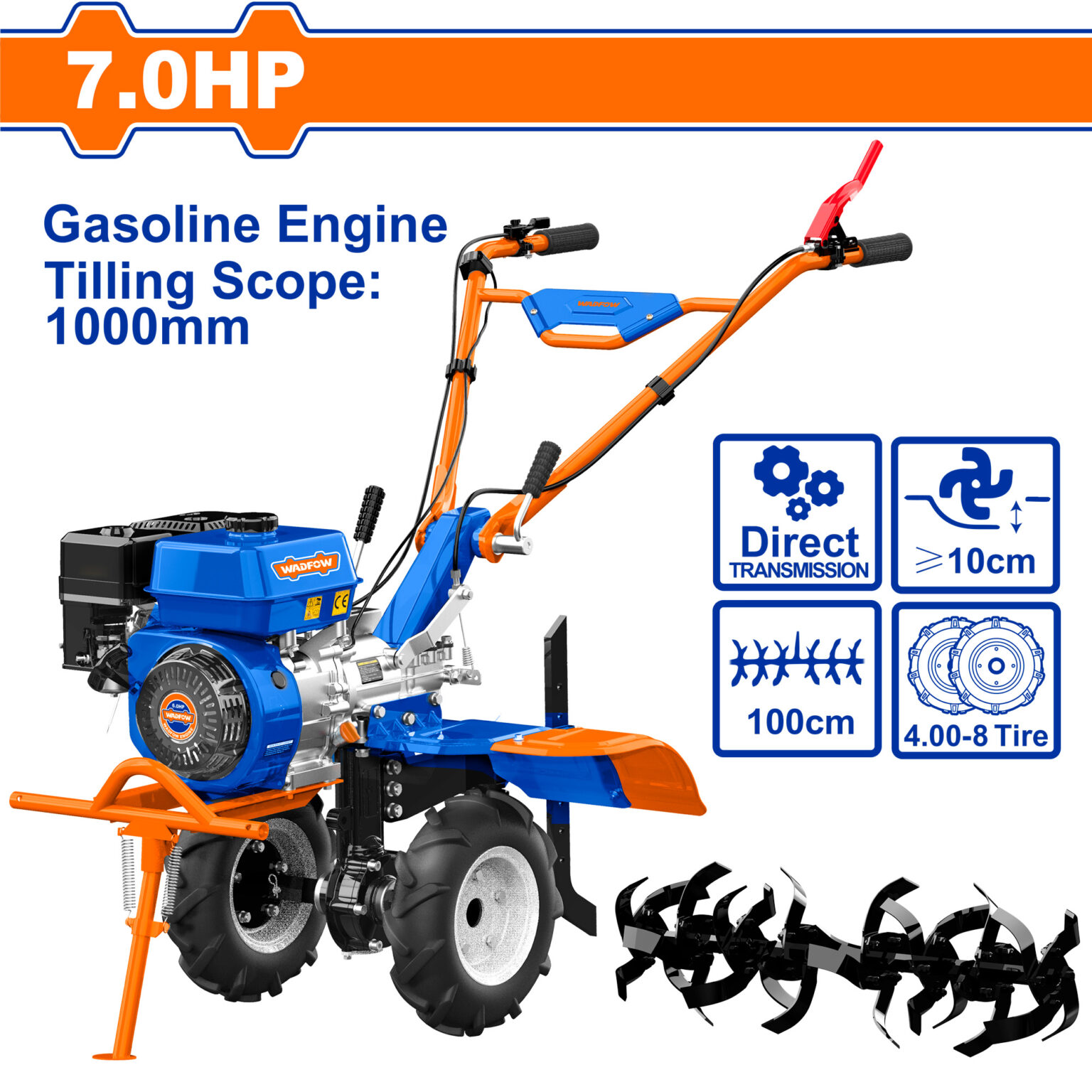 เครื่องพรวนดิน WADFOW 7.0 HP WTL2A100 – WADFOWTH